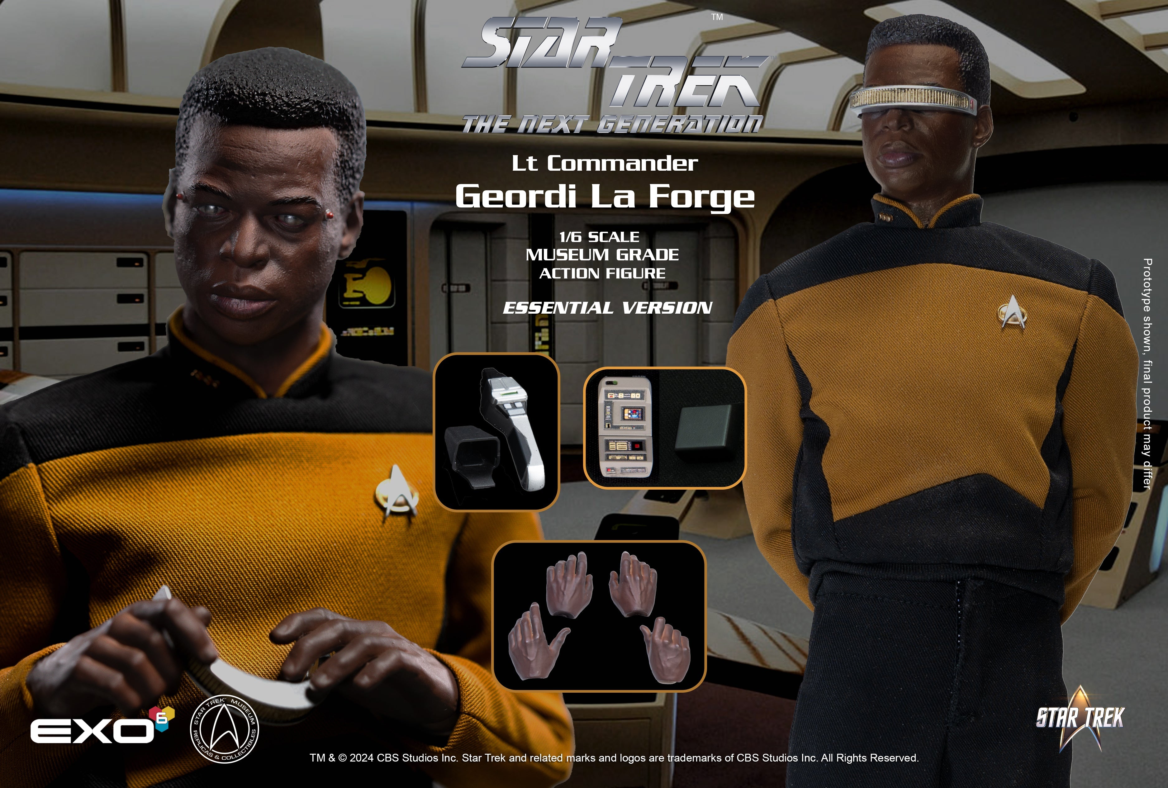 TNG Lt Cmdr Geordi La Forge - Essential Edition - Sold Out – Star Trek ...